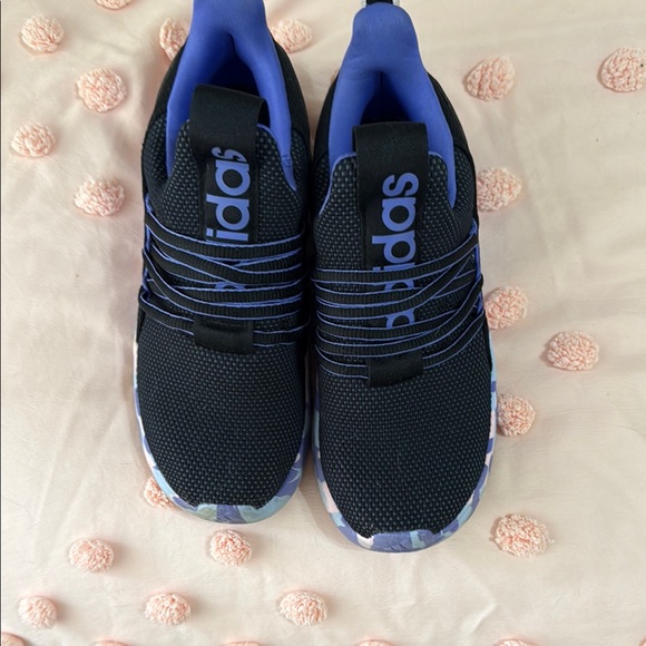 adidas | Shoes | Adidas Girl Black And Purple Slip On Sneaker | Poshmark